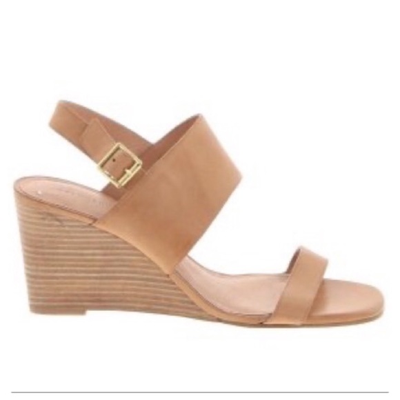 Halogen | Shoes | Halogen Aster Wedge Slingback Leather Sandals 1 ...